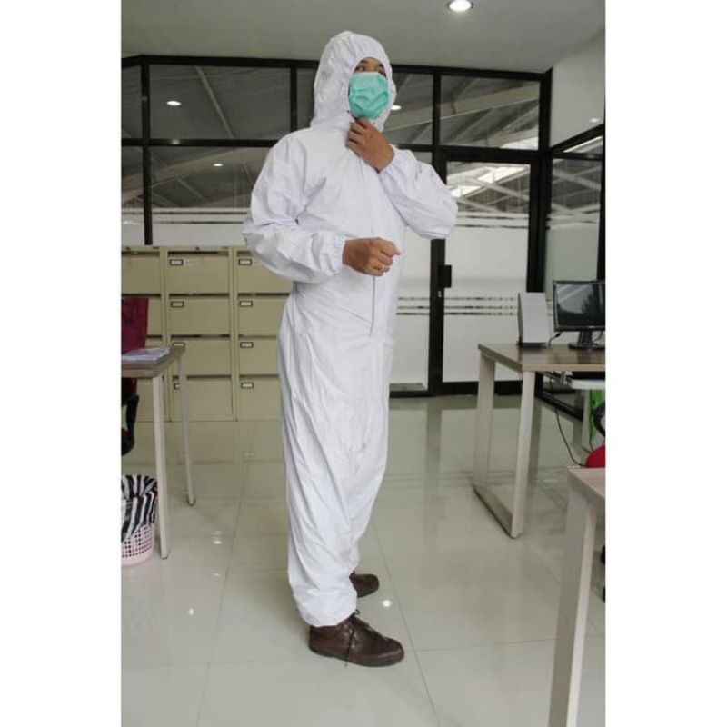 Jual APD Hazmat Suit ELMONDO Alat Pelindung Diri PraktisBaju APD ...