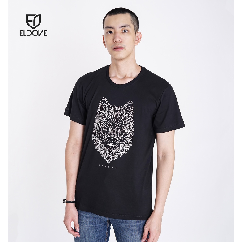 Jual Eldove T-Shirt Wolf Black 7193 | Shopee Indonesia