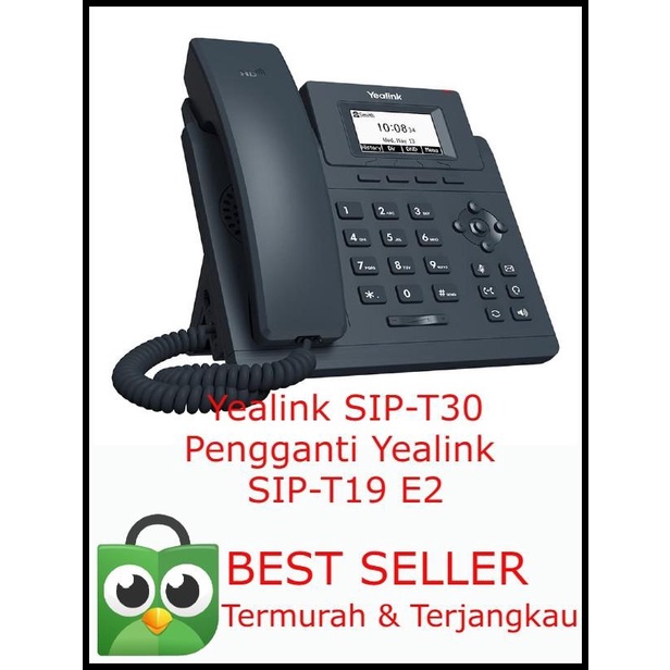Jual Yealink Sip T30 Entry-Level Ip Phone With 1 Line Pengganti Dari ...