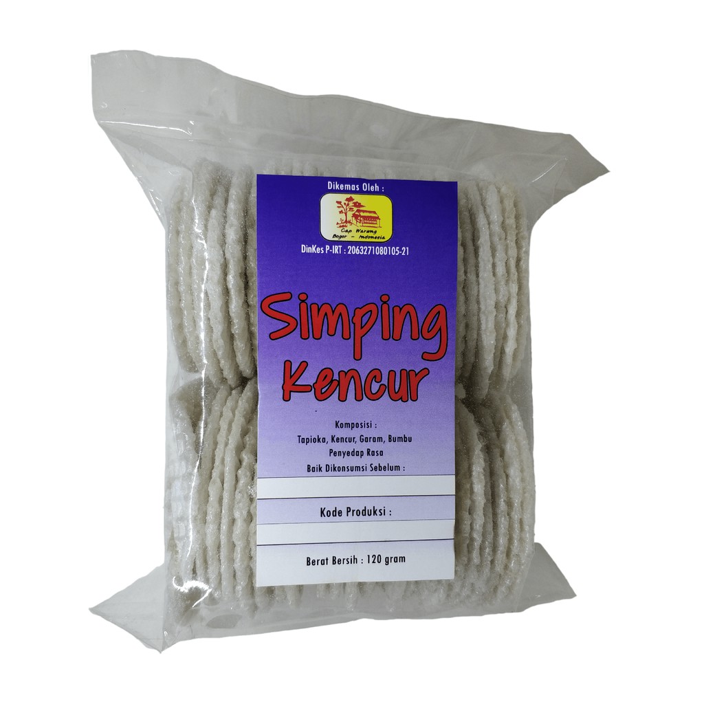 Jual Simping Kencur " Cap Warung " 120 gram Snack Makanan Ringan ...