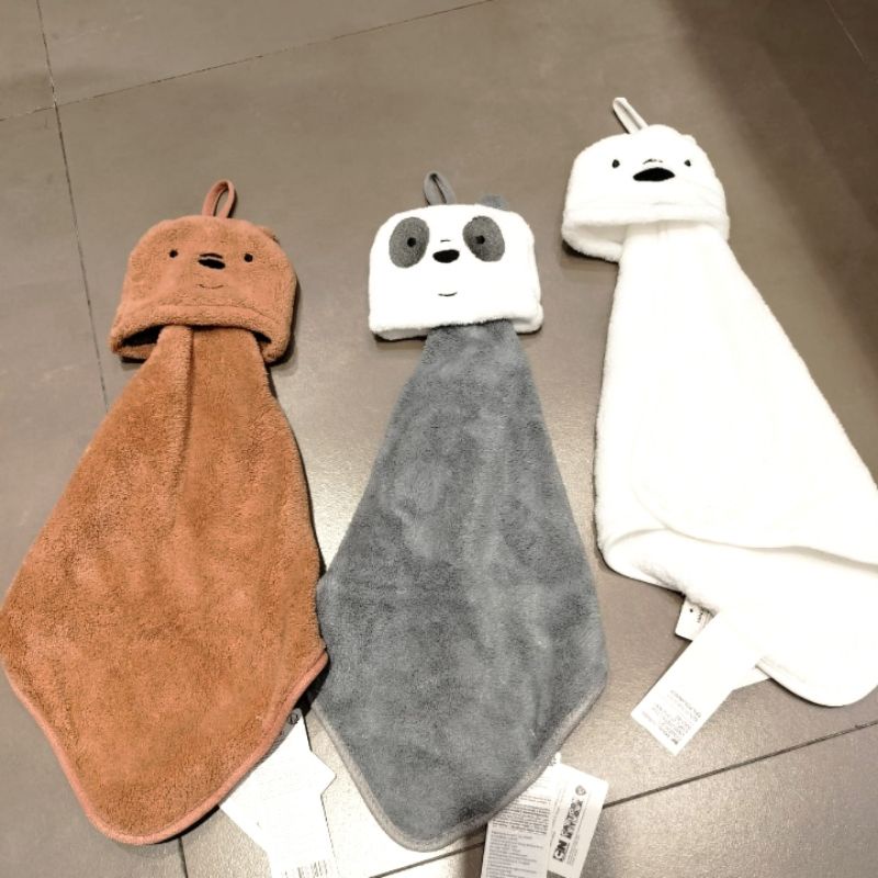 Jual MINISO WE BARE BEARS COLLECTION HAND TOWEL / HANDUK TANGAN / LAP ...