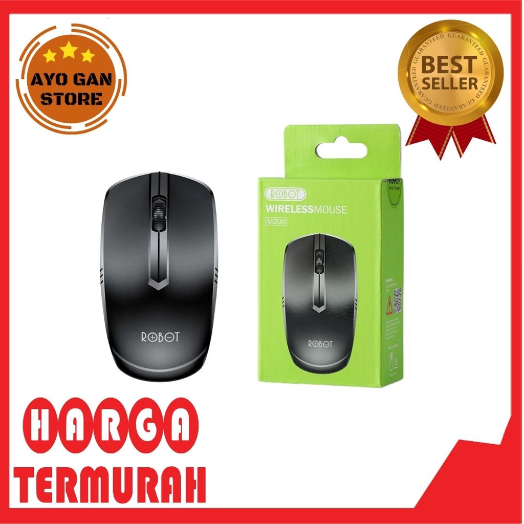 Jual MOUSE ROBOT M200 WIRELESS TERMURAH !!! | Shopee Indonesia