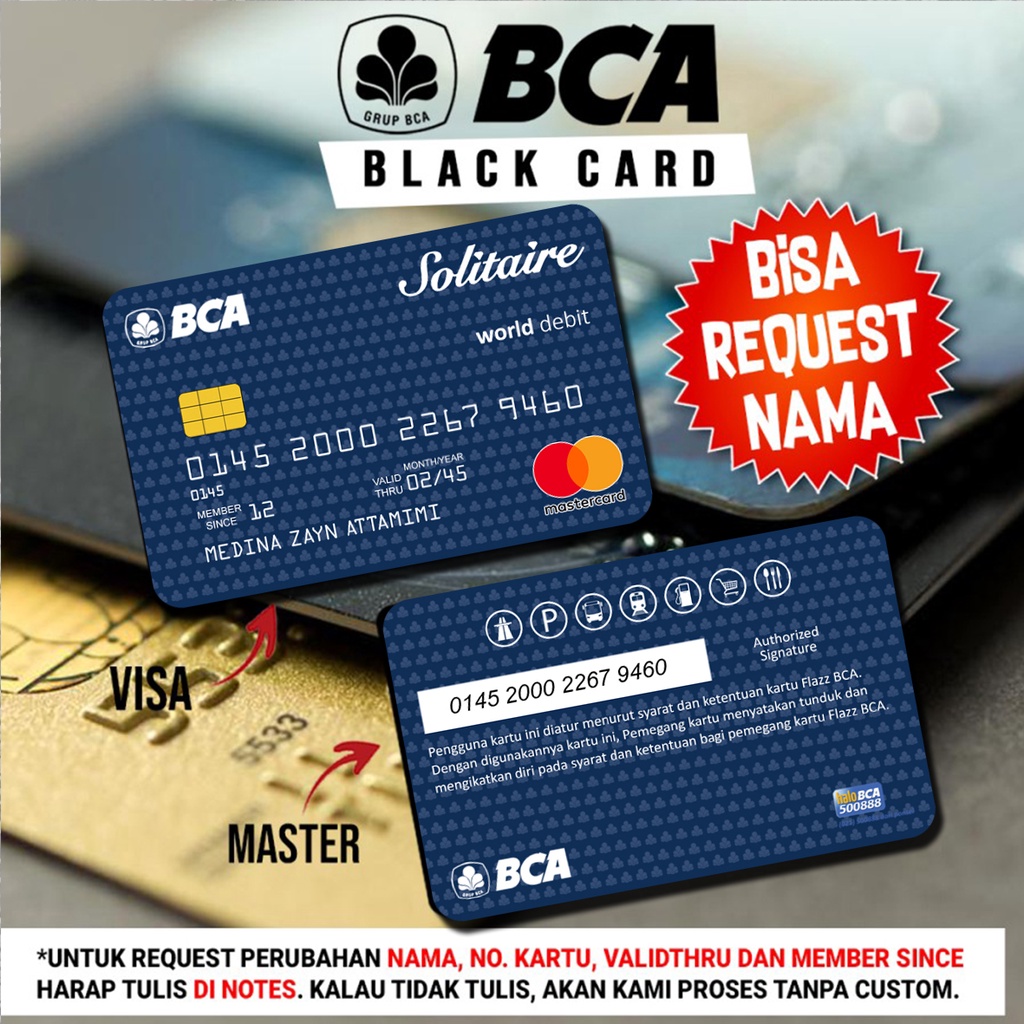 Jual BLACK CARD EDITION Emoney Mandiri Flazz BCA gen 2 Brizzi Tapcash Custom kartu E-toll PRINT ...