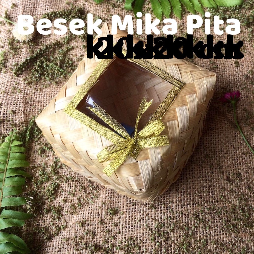 Jual Besek bambu pipiti mika pita size 10,15,17,20 cm | Shopee Indonesia