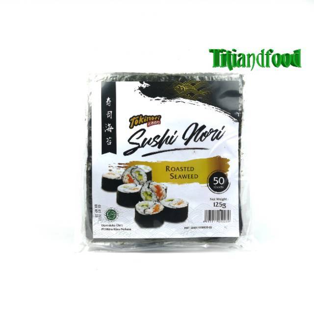Jual TOKINORI 50 SHEET SUSHI NORI ROASTED SEAWEED HALAL | Shopee Indonesia