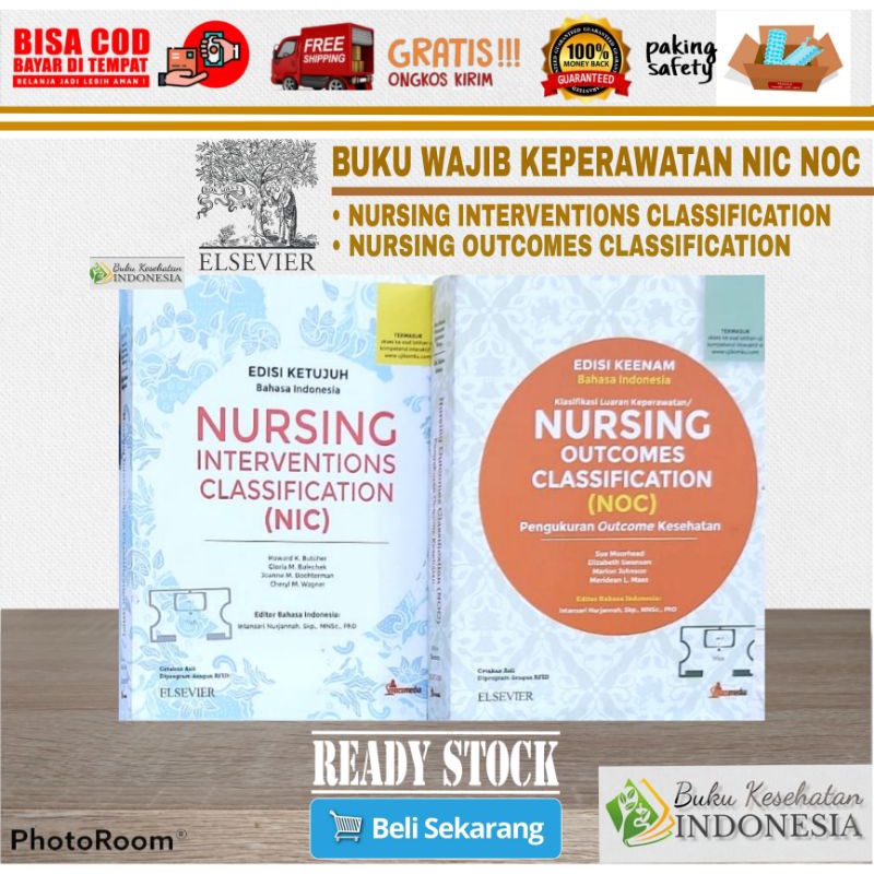Jual BUKU KEPERAWATAN NIC NOC TERBARU BEST SELLER pelengkap NANDA NICNOC ASKEP 3S SDKI SIKI SLKI ...