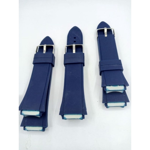 Jual tali rubber jam tangan guees biru size 22 mm | Shopee Indonesia