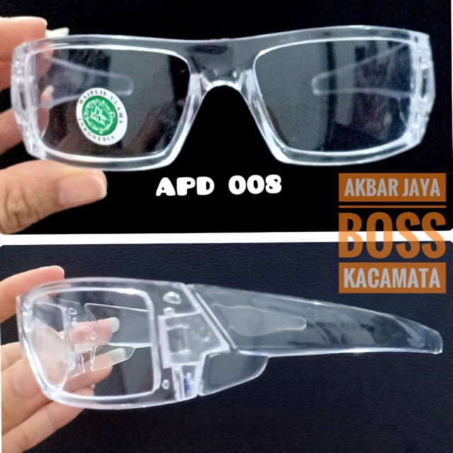 Jual Kacamata Safety Glasses APD Alat Pelindung Diri Google Clear Lab ...