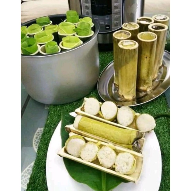 Jual Cetakan Lontong Bambu / Cetakan Lemeung Kukus 12 pcs | Shopee ...