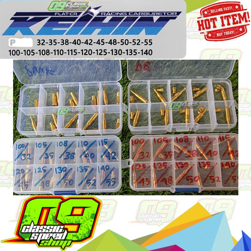 Jual Spuyer Main jet pilot Jet Karburator Karbu PWK dan PE isi 10 set | Shopee Indonesia