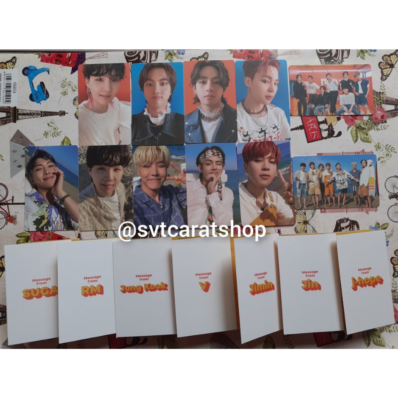 Jual BTS BUTTER PHOTOCARD & MESSAGE CARD OFFICIAL v jungkook jin suga jimin rm jhope taehyung ...