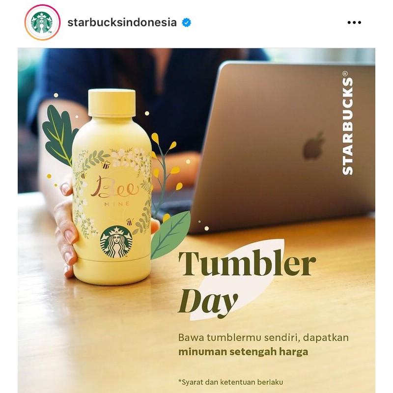 Jual TUMBLER STARBUCKS BEE MINE | Shopee Indonesia