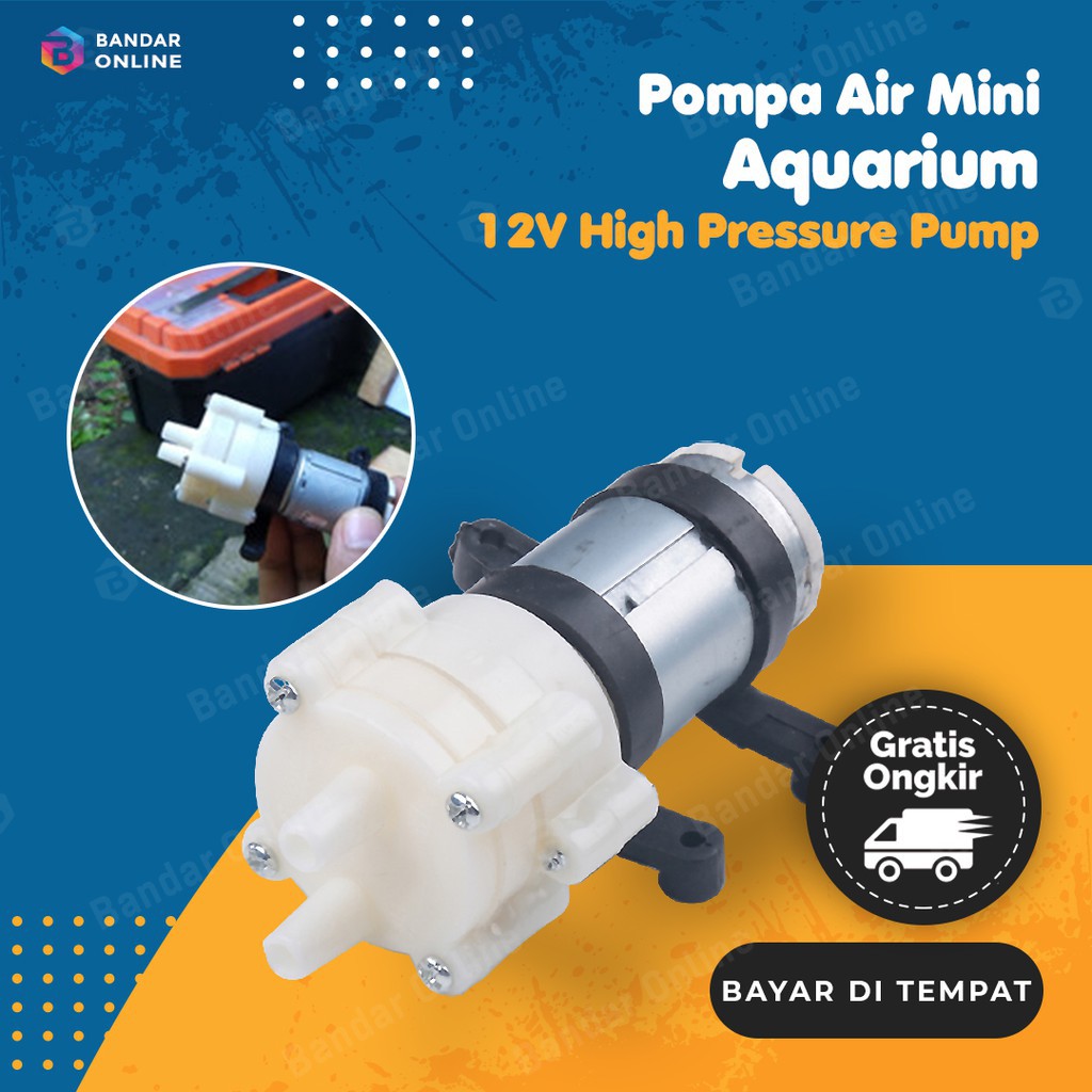 Jual Pompa Air Mini Aquarium 12V High Pressure Pump | Shopee Indonesia