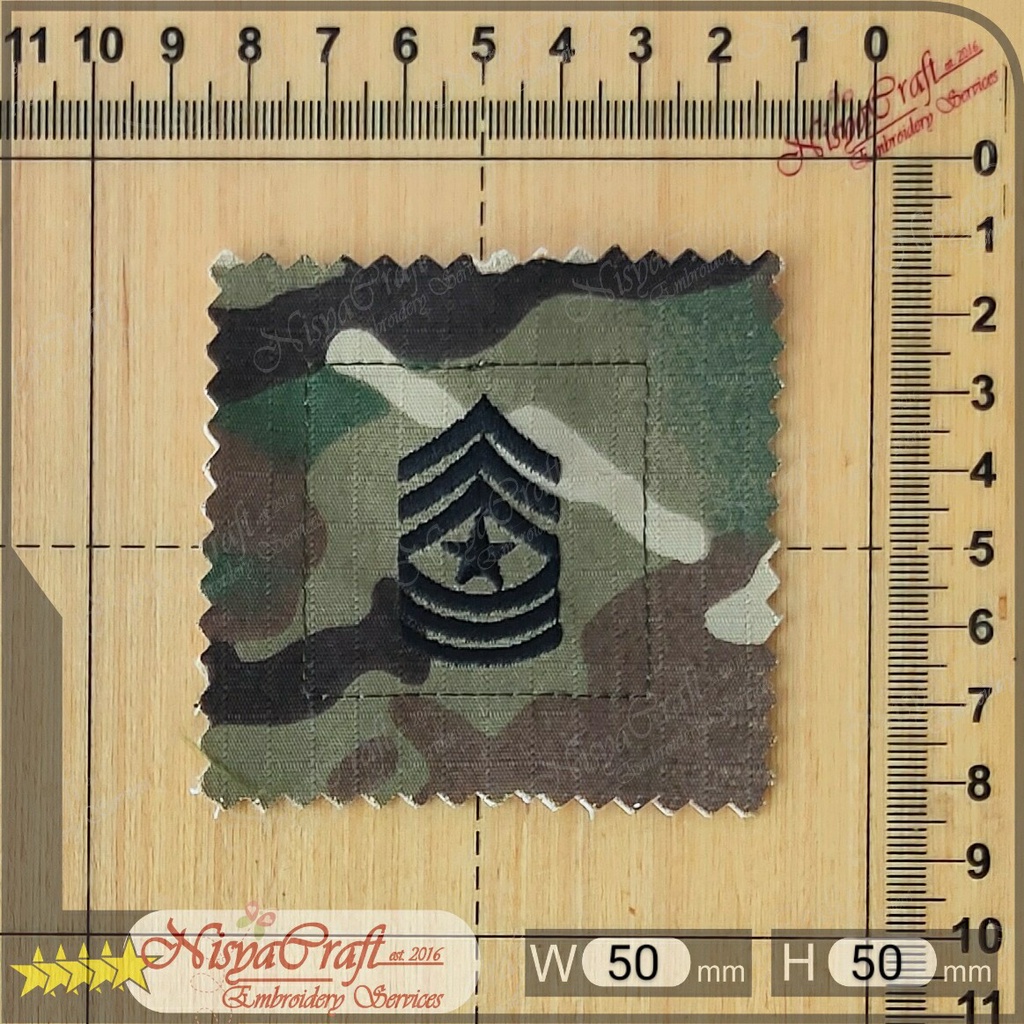 Jual NCEP0101-0513- US ARMY Rank Insignia - Enlisted Personnel ACU OCP (Multicam) Patch Bordir ...