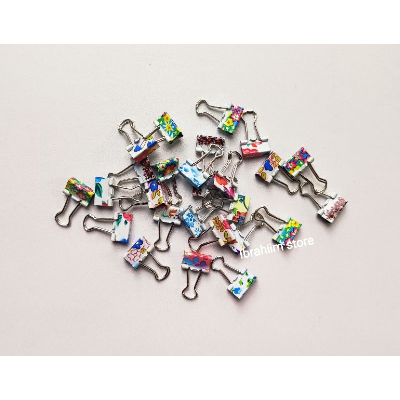 Jual BINDER CLIP KECIL 15MM NO. 105 WARNA WARNI KLIP PENJEPIT KERTAS ...