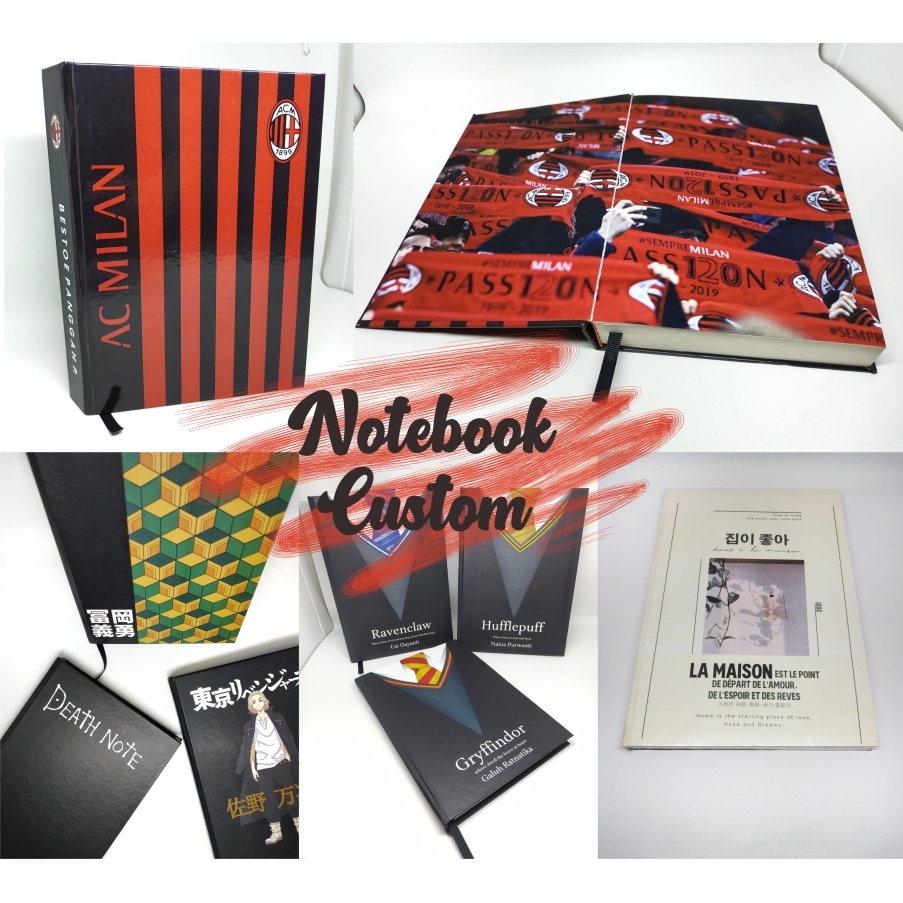 Jual Notebook Custom Nama Buku Jurnal Catatan Diary Desain Sendiri ...
