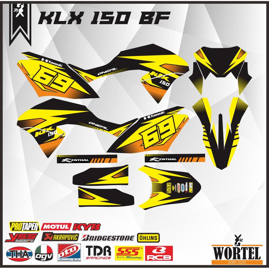 Jual Sticker Striping List Decal Motor KLX BF Keren Bgt (Full Body ...