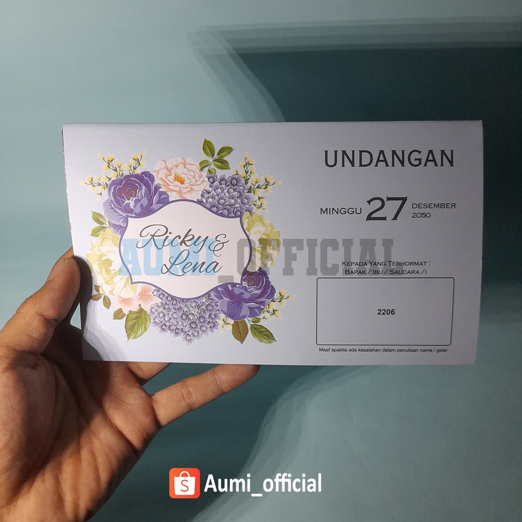 Jual Blangko Undangan Erba 2206 Undangan pernikahan Bisa dicetak ...