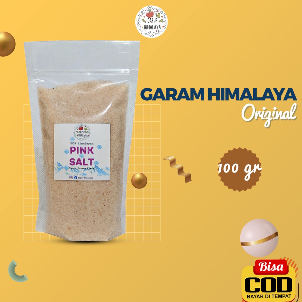 Jual Garam Himalaya 100gr Asli Garem Gunung Himalayan Pink Salt 100 Gr ...