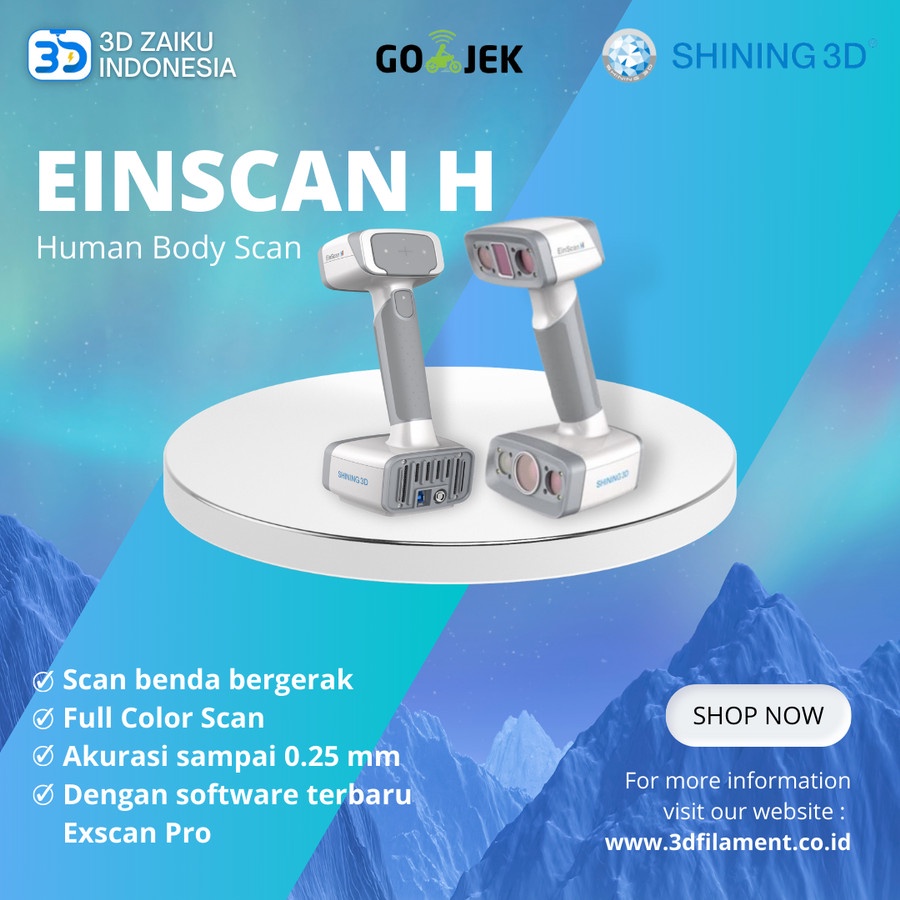 Jual Industrial Grade 3D Scanner Einscan H for Human Body Scan | Shopee Indonesia