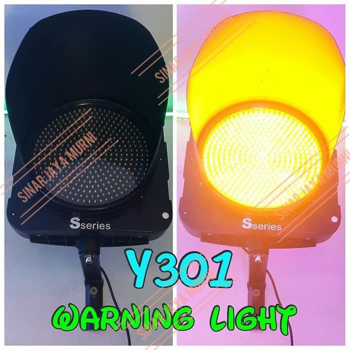 Jual Lampu Jalan Rambu Lalu Lintas Warning Light 1 mata kuning 20cm ...