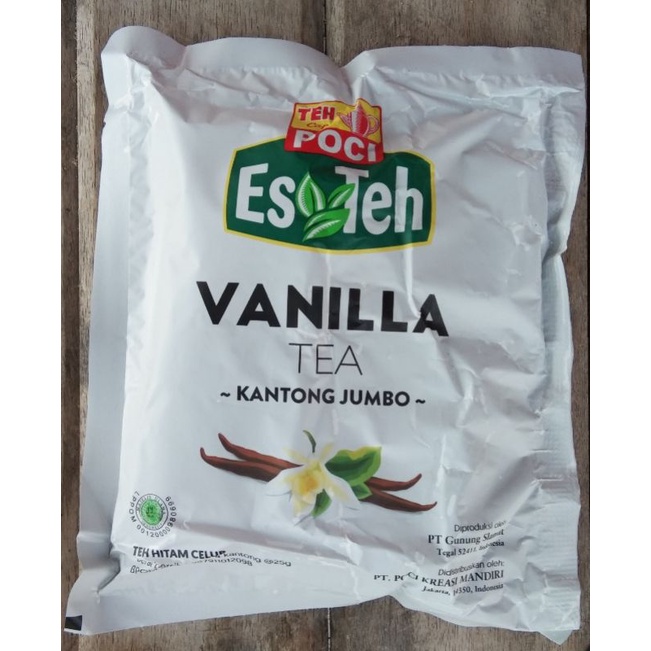 Jual teh poci vanilla (teh celup jumbo) 100gr, isi 4 kantong jumbo ...