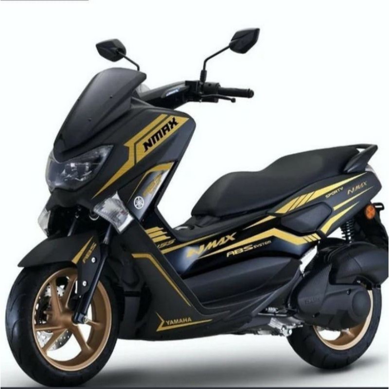 Jual STRIPING CUTTING STICKER NMAX LIMITED EDITION GOLD 9PILIHAN MODEL ...