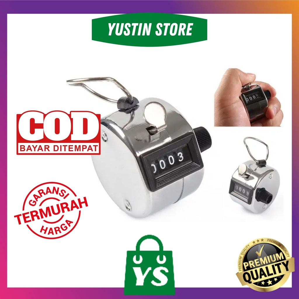 Jual TASBIH ZIKIR MANUAL STAINLESS HAND COUNTER HAND TALLY COUNTER ...