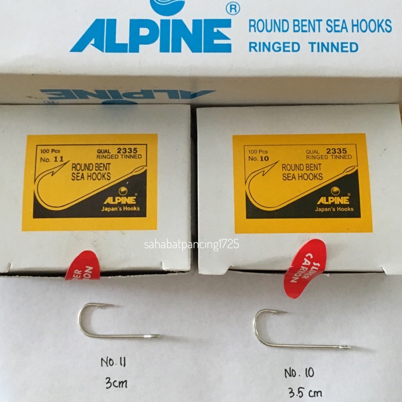 Jual Mata Kail Alpine 2335 Ringed Tined (No. 10 dan 11) | Shopee Indonesia