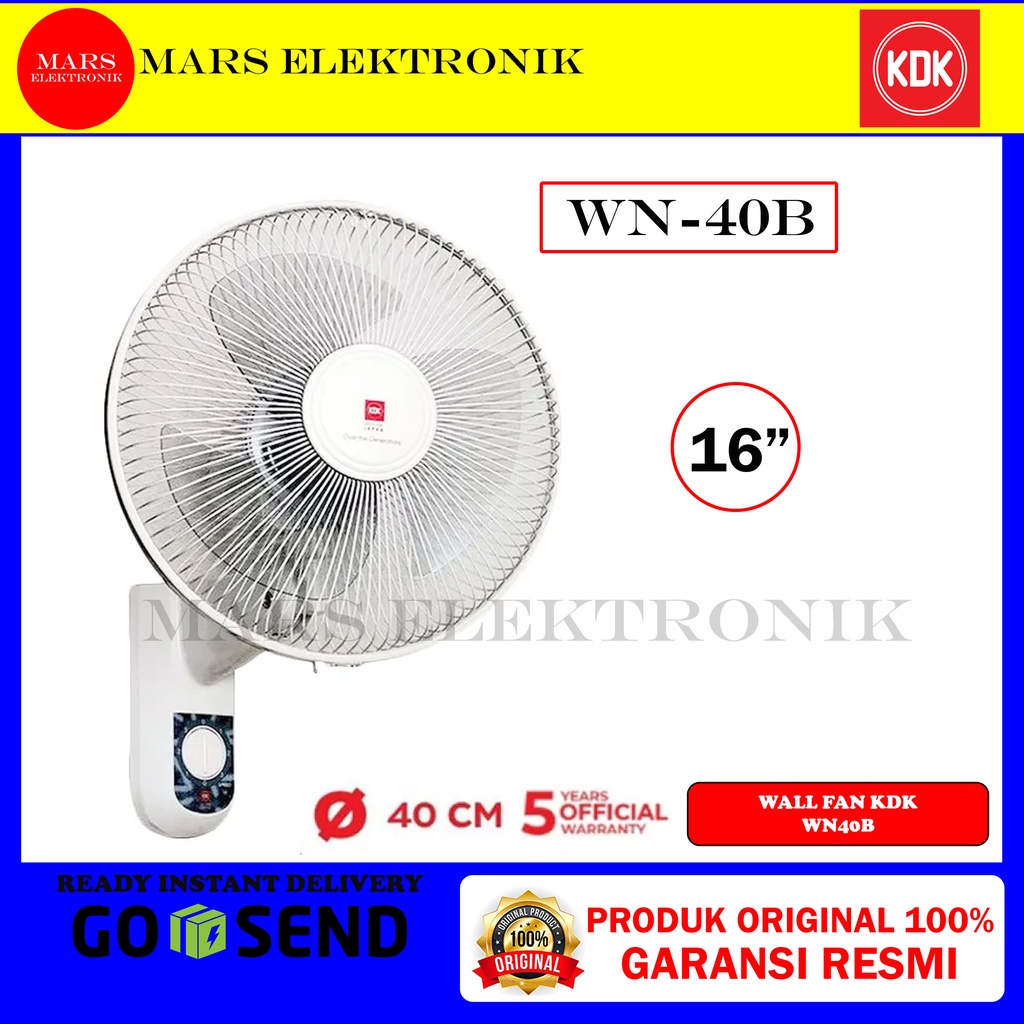 Jual WALL FAN KDK WN40B / 16 INCHI / KIPAS ANGIN KDK WN 40 B / READY ...