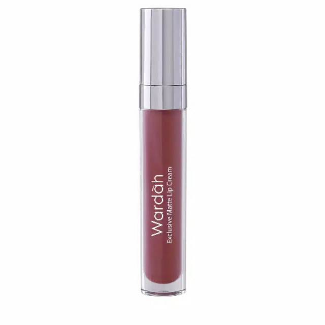 Jual Wardah Exclusive Matte Lip Cream Shade Warna No. 12 Plum it Up ...