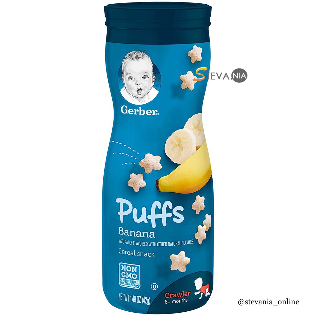 Jual Gerber Graduates Puffs Cereal Snack - Banana | Shopee Indonesia
