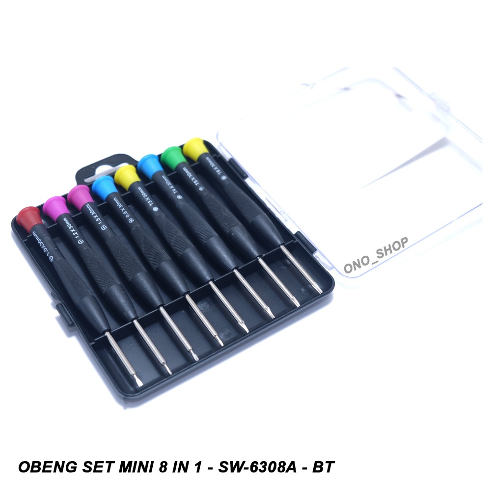 Jual Obeng Set Mini 8 In 1 - SW-6308A - BT | Shopee Indonesia