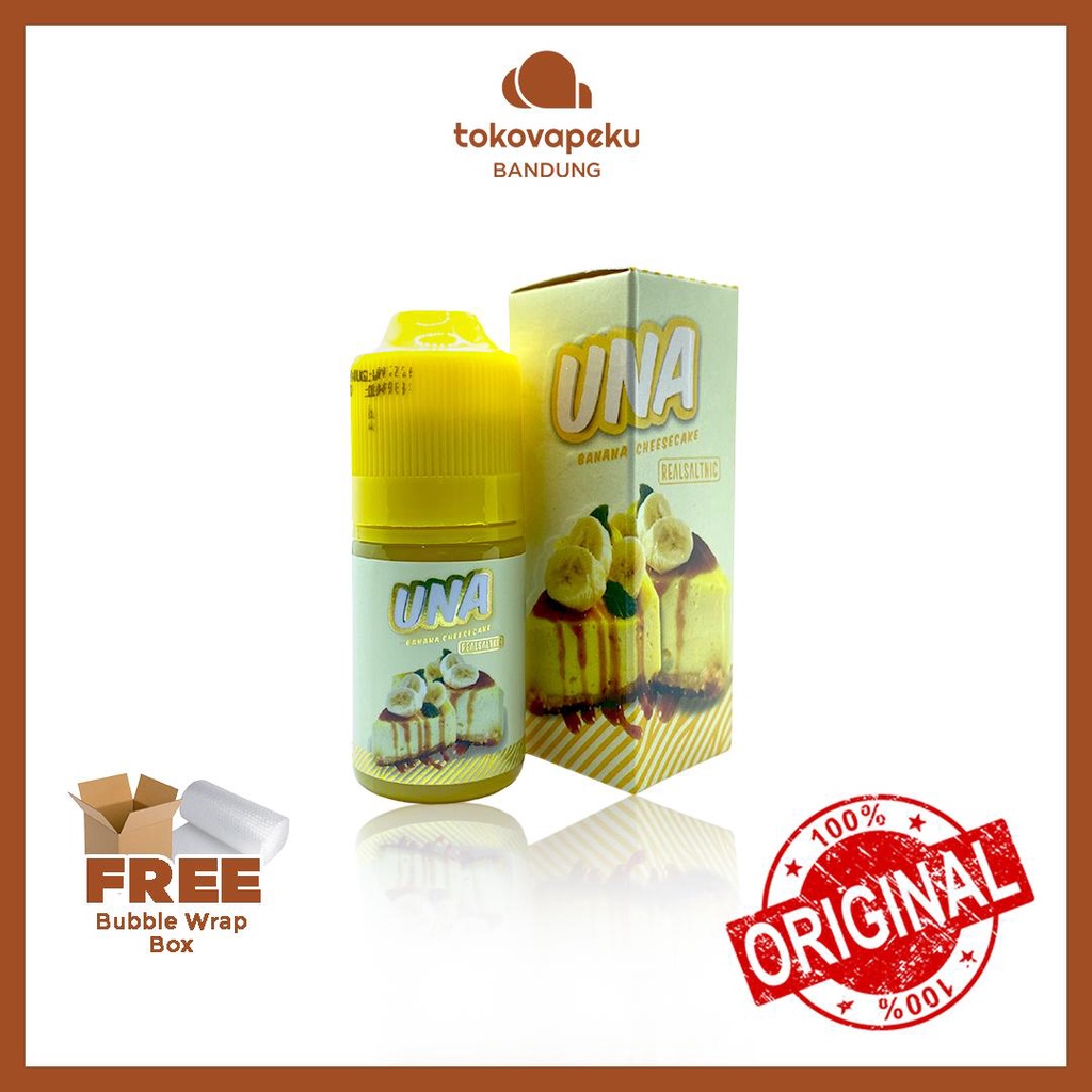 Jual UNA V1 SALTNIC BANANA CHEESECAKE UNA SALT 30ML ORIGINAL by IDJ ...