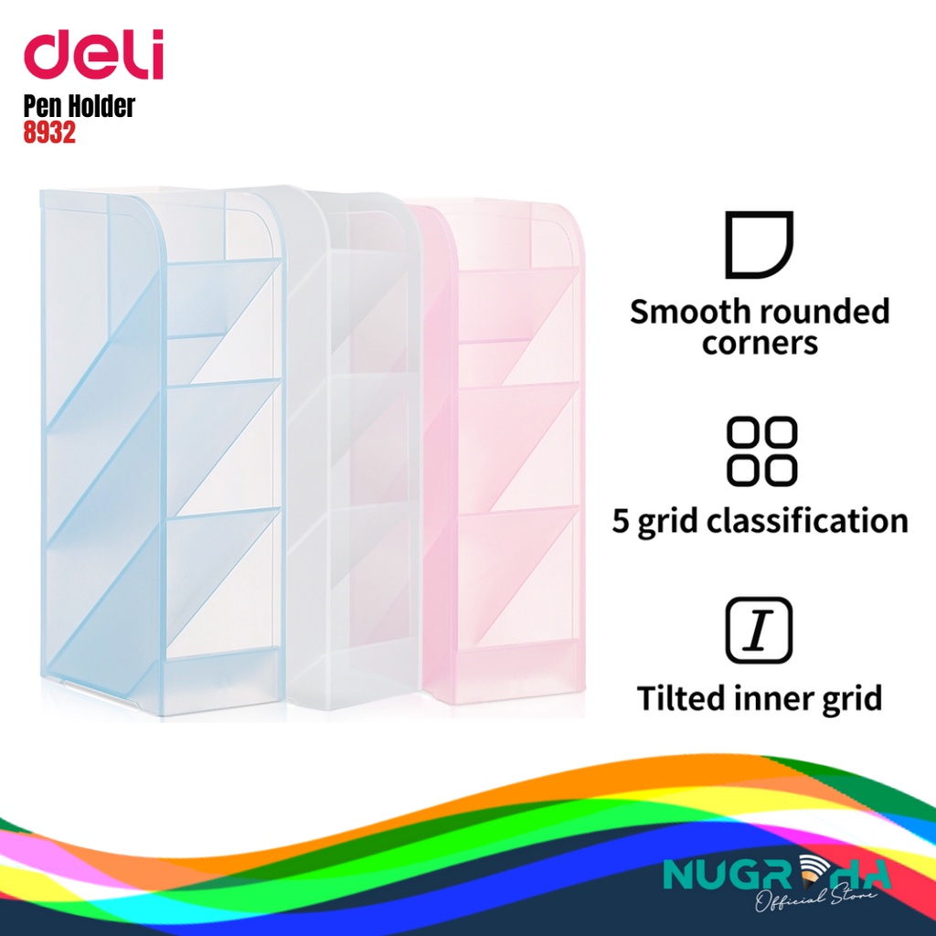 Jual PEN HOLDER / TEMPAT PENSIL MEJA / PEN STAND DELI 8932 | Shopee ...