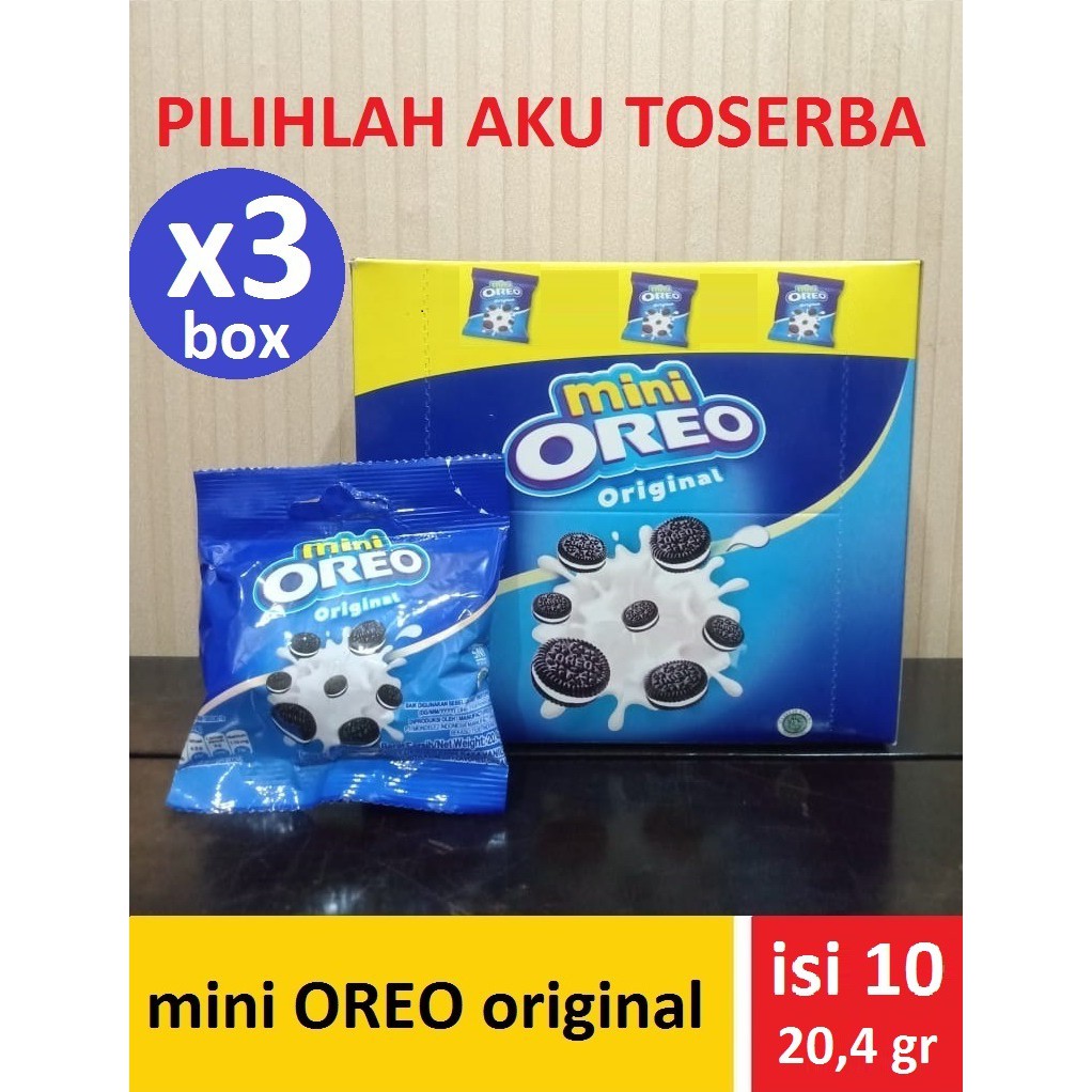 Jual Oreo Mini Vanilla Pouch 10 x 20,4 gr ( HARGA 3 BOX ) | Shopee ...