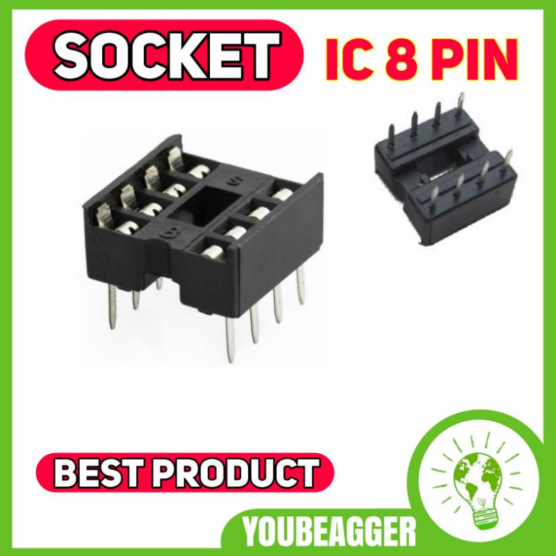 Jual Soket IC 8 kaki pin 2x4 | Shopee Indonesia