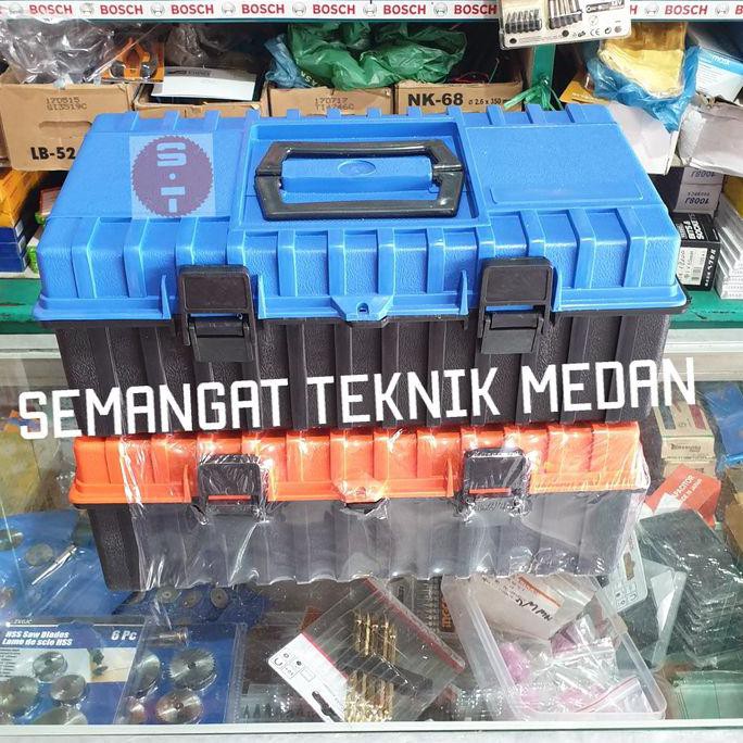 Jual Baru Tool Box Toolbox Kotak Penyimpanan Perkakas Plastik 2 Tingkat Pvc Smtt1 Ayo Order ...