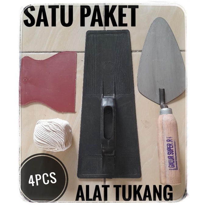 Jual 4pcs alat tukang bangunan sendok semen galur super Roskam Scrap ...