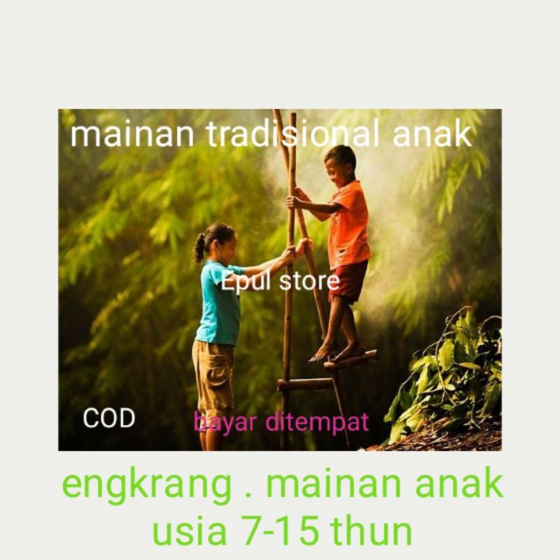 Jual egrang bambu untuk anak-anak usia 6-14 thn- jongkrang bambu mainan ...