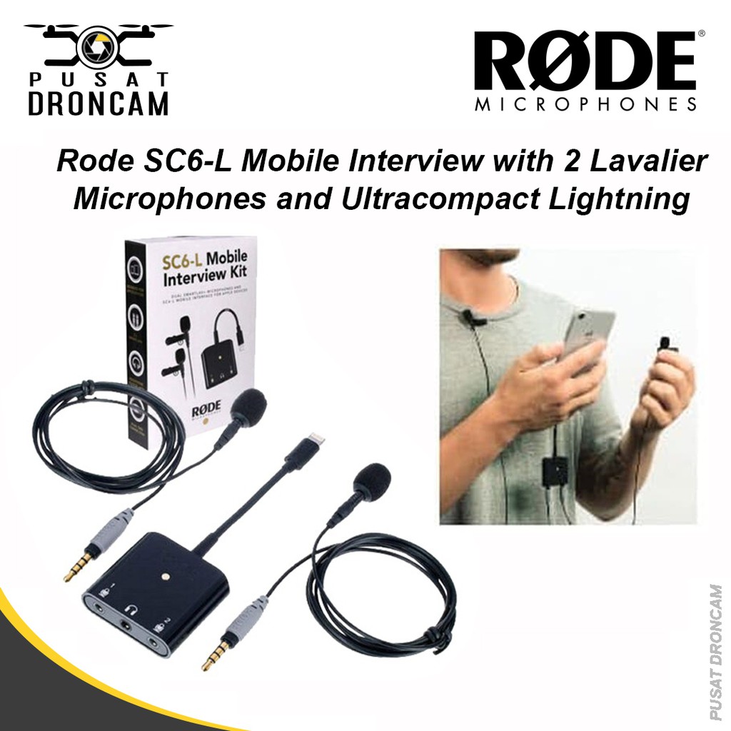 Jual RODE SC6-L / SC6L Mic Mobile Interview Kit Microphone SC 6L RESMI ...