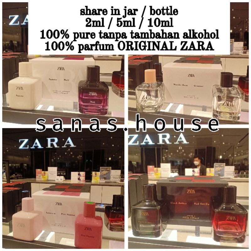 Jual PARFUM ZARA ORIGINAL Share in bottle / share in jar tester decant ...