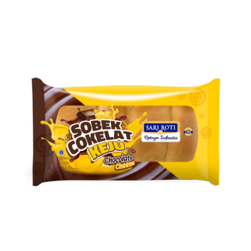 Jual SARI ROTI Roti Sobek Cokelat,Keju,Sarikaya 214 g | Hasil Lampung ...