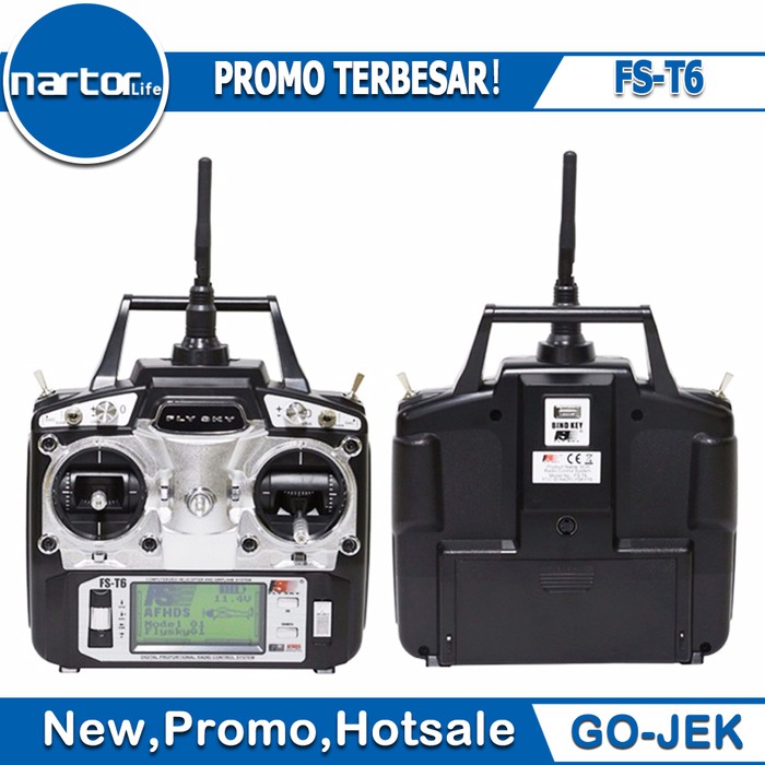 Jual Flysky FS T6 6ch Transmitter RC Tx Rx Remote Control | Shopee ...