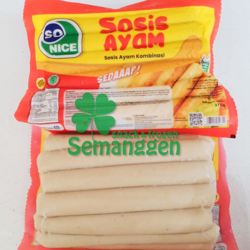 Jual So nice sosis ayam 375g | Shopee Indonesia