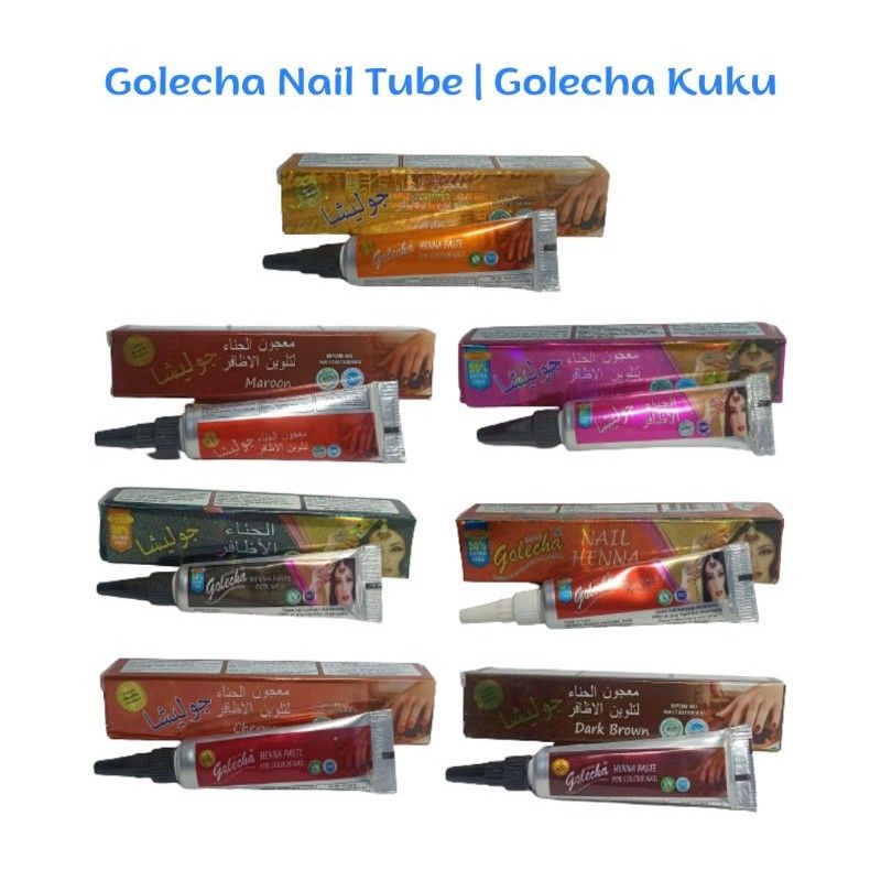 Jual [7 Warna] - Golecha Nail Tube | Golecha Henna Kuku | Pacar Kutek ...
