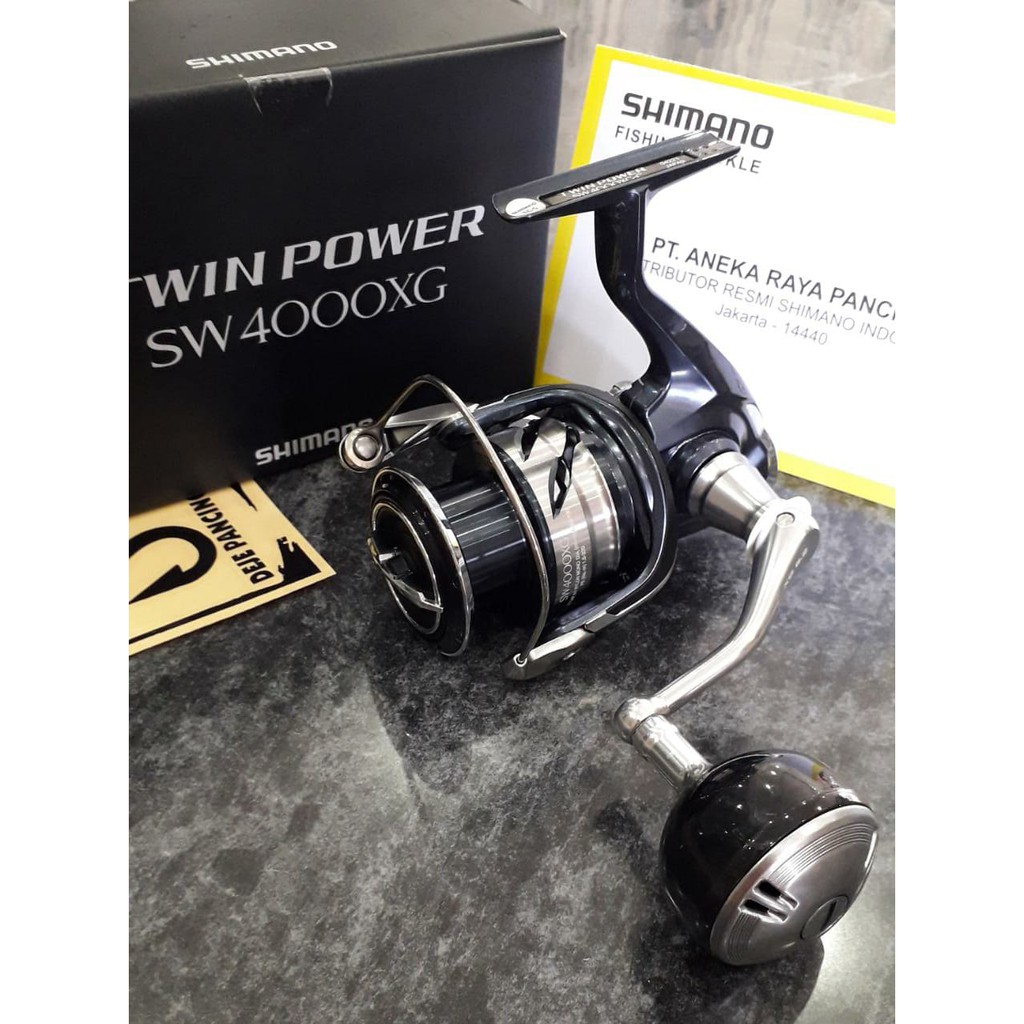 Jual Reel Spining Shimano Twin Power SW 4000XG GARANSI RESMI SHIMANO 1TH | Shopee Indonesia