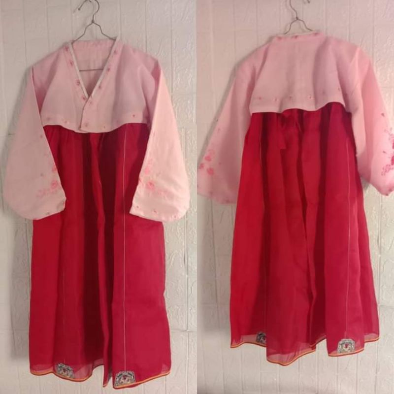 Jual Set Hanbok pink maroon hanbok baju adat korea | Shopee Indonesia
