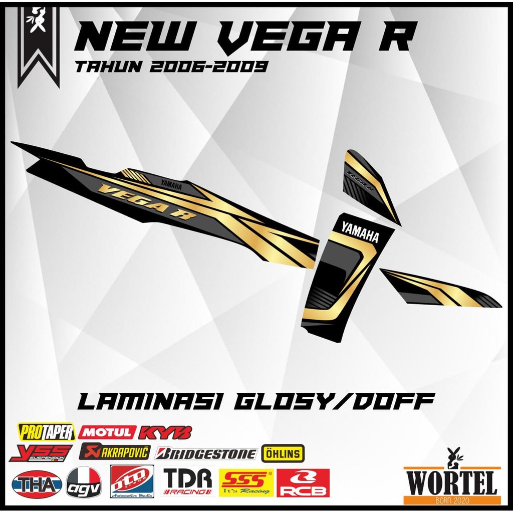 Jual Striping Vega R New-Stiker Lis Decal Motor New Vega R Racing v1 ...