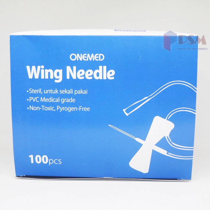 Jual Wing Needle 27G Onemed / Sejenis Winged Infusion Set Scalp Vein Terumo | Shopee Indonesia